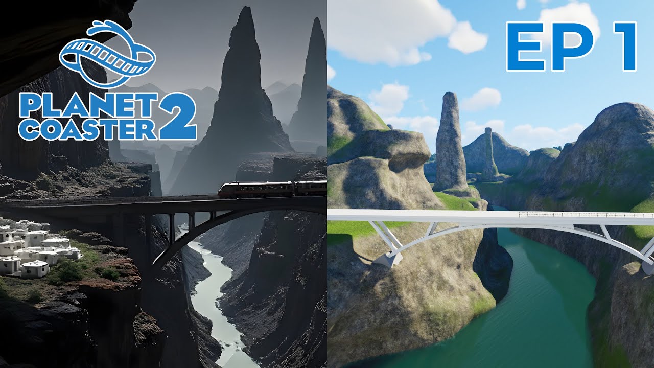 Planet Coaster 2 | Episode 1 | Futuristic City | Concept - Terraforming ...