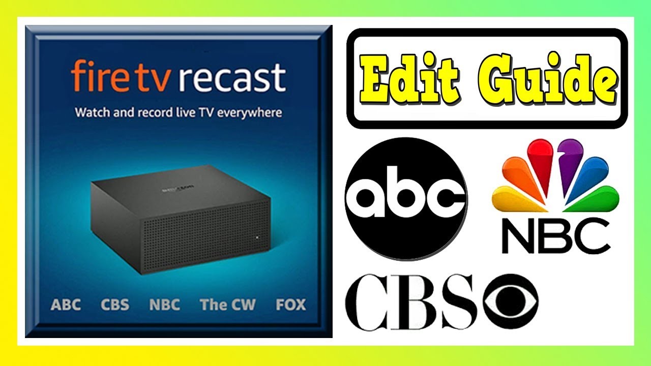 Amazon Fire TV Recast Help ~ Channel Guide - YouTube