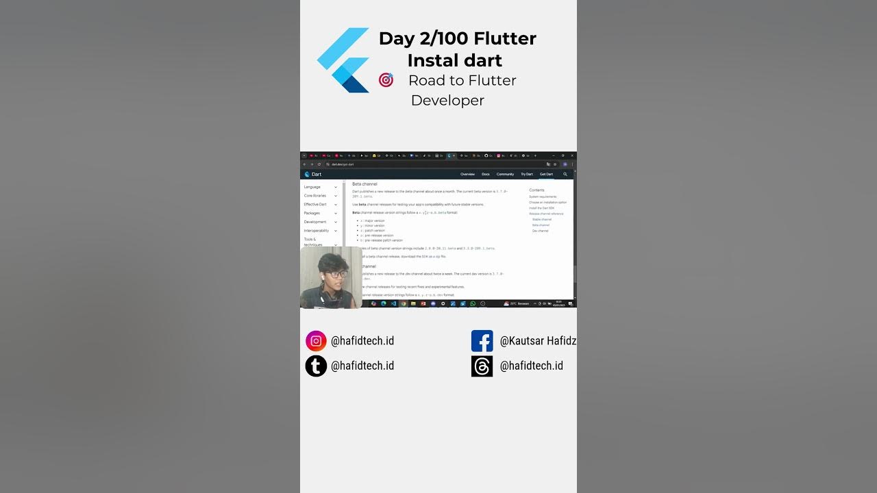 Hari ke-2/100 Road to Flutter Developer - YouTube