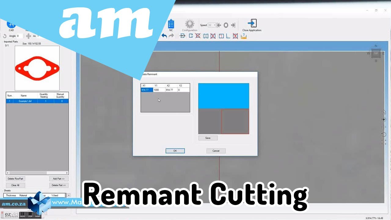 How to Cut on a Steel Remnant Piece Demonstrated on Fabricam Sheet ...