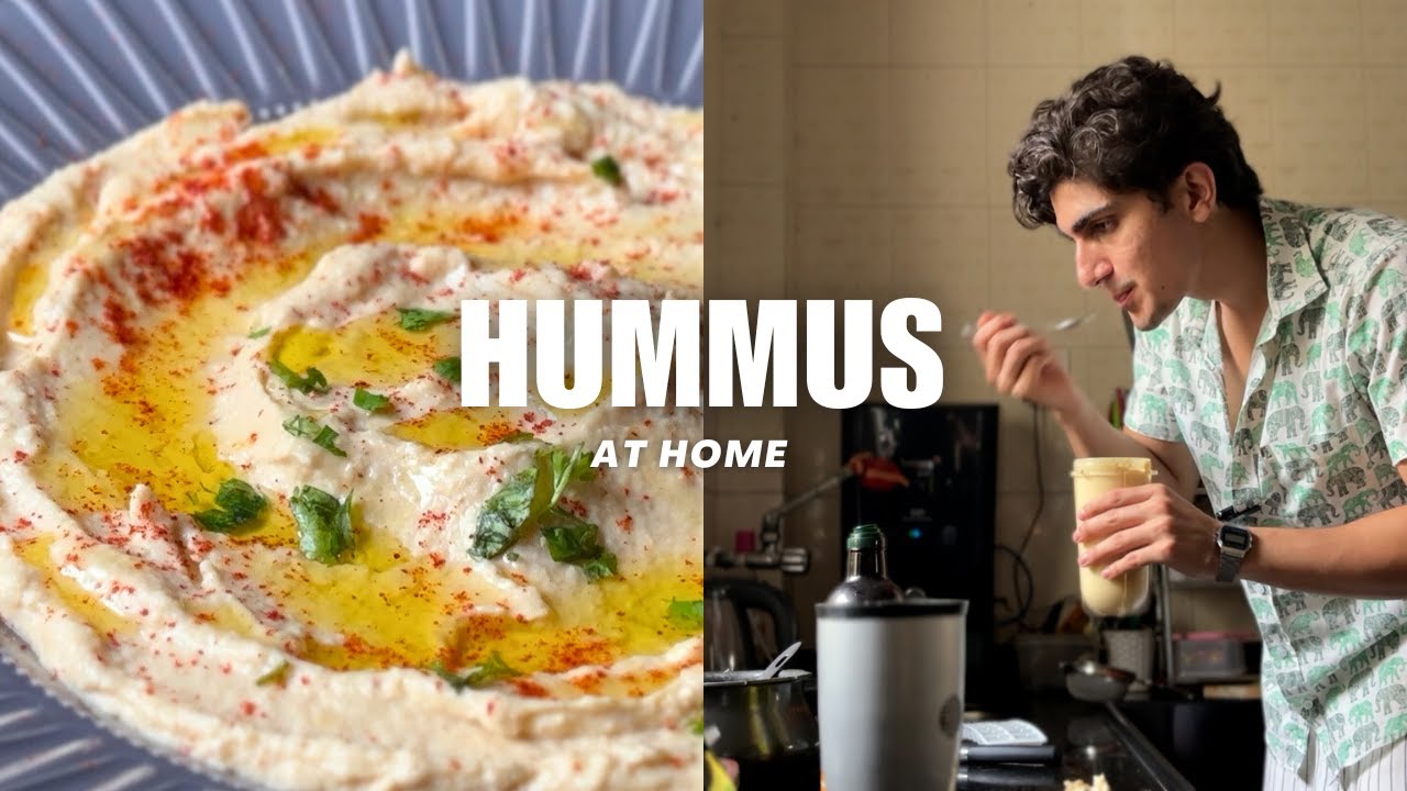 EASIEST HOMEMADE HUMMUS RECIPE !!! - YouTube