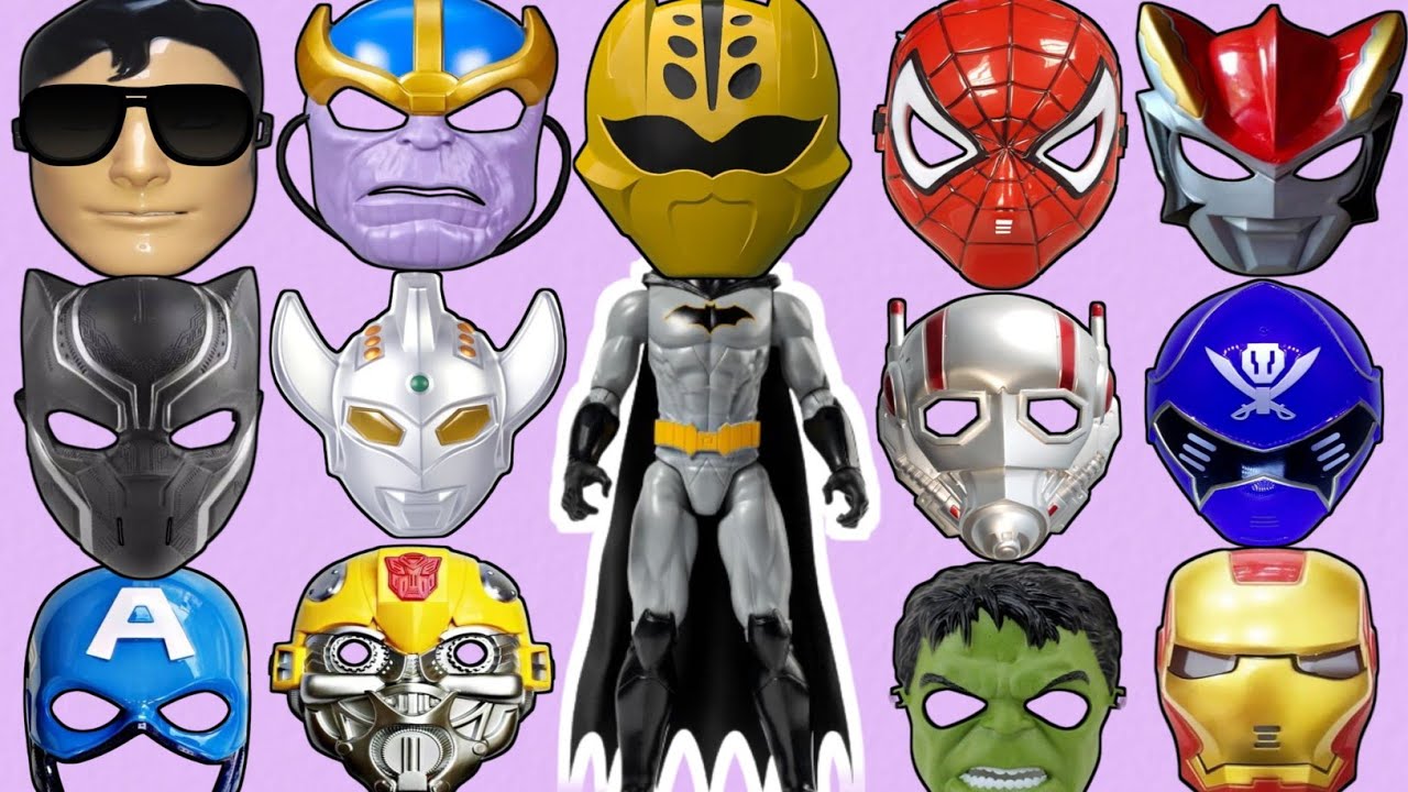 Marvel Avengers Masks and Characters, Spider-Man, Thanos, Black Panther ...