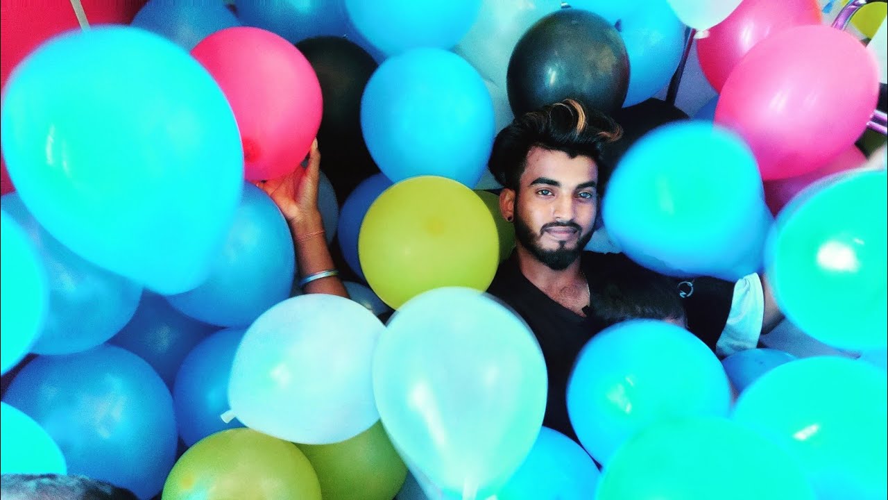 Balloon Bala Swimming Pool In Bedroom//Fun// in //Masti// - YouTube