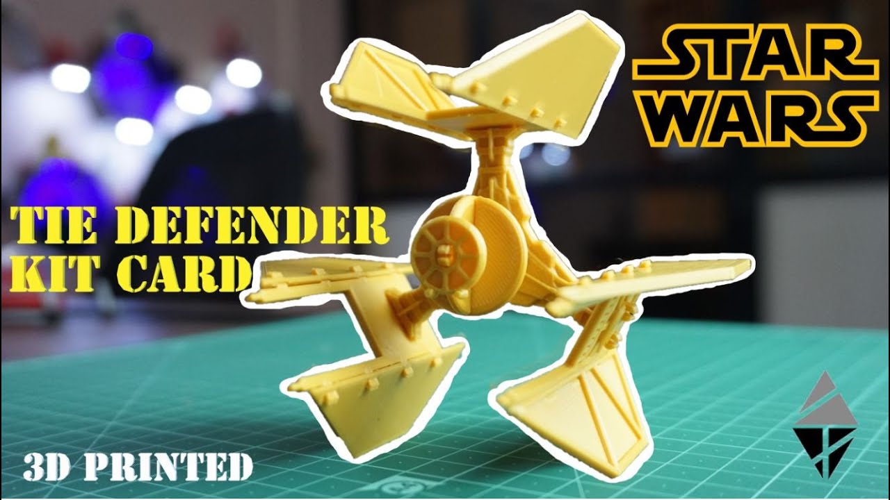 TIE Fighter Defender KIT-CARD || STAR WARS || 3D PRINTING - YouTube