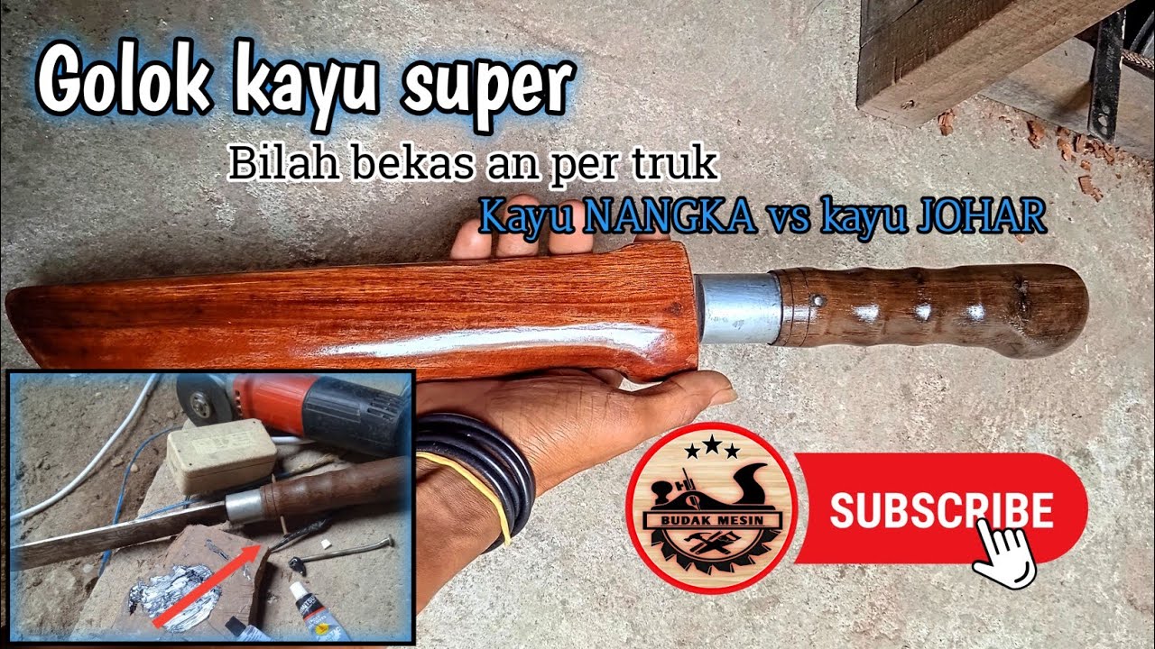 This is how to make a super sharp and classic wooden machete - YouTube