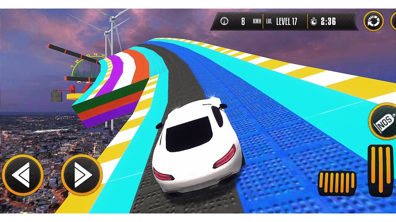 Mega Car Stunts Game - Walkthrough All Levels - 3D Gameplay - YouTube