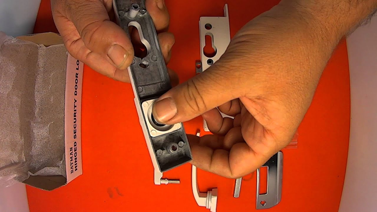 Batman screen door lock in White - YouTube