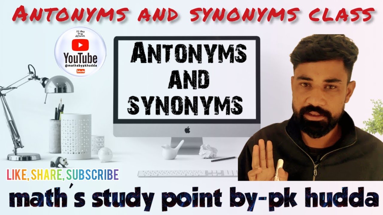 antonyms and synonyms@math'sbypkhudda#antonymstrick #antonymswords # ...
