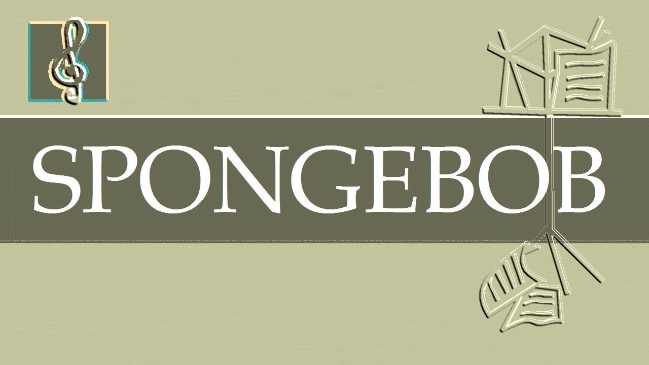 Video Sheet Music - SpongeBob - Closing Theme Song - YouTube