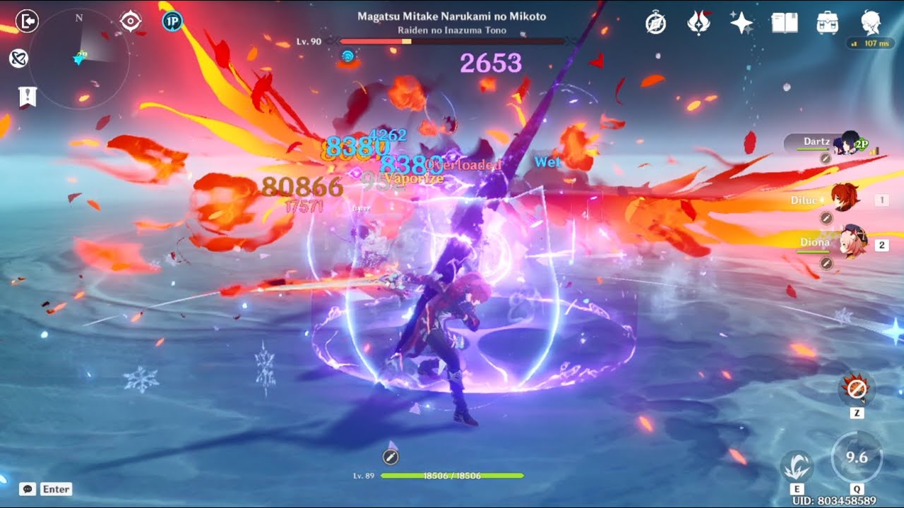 Coop - C0 Diluc Yelan vs Raiden Shogun Boss Fight Genshin Impact - YouTube