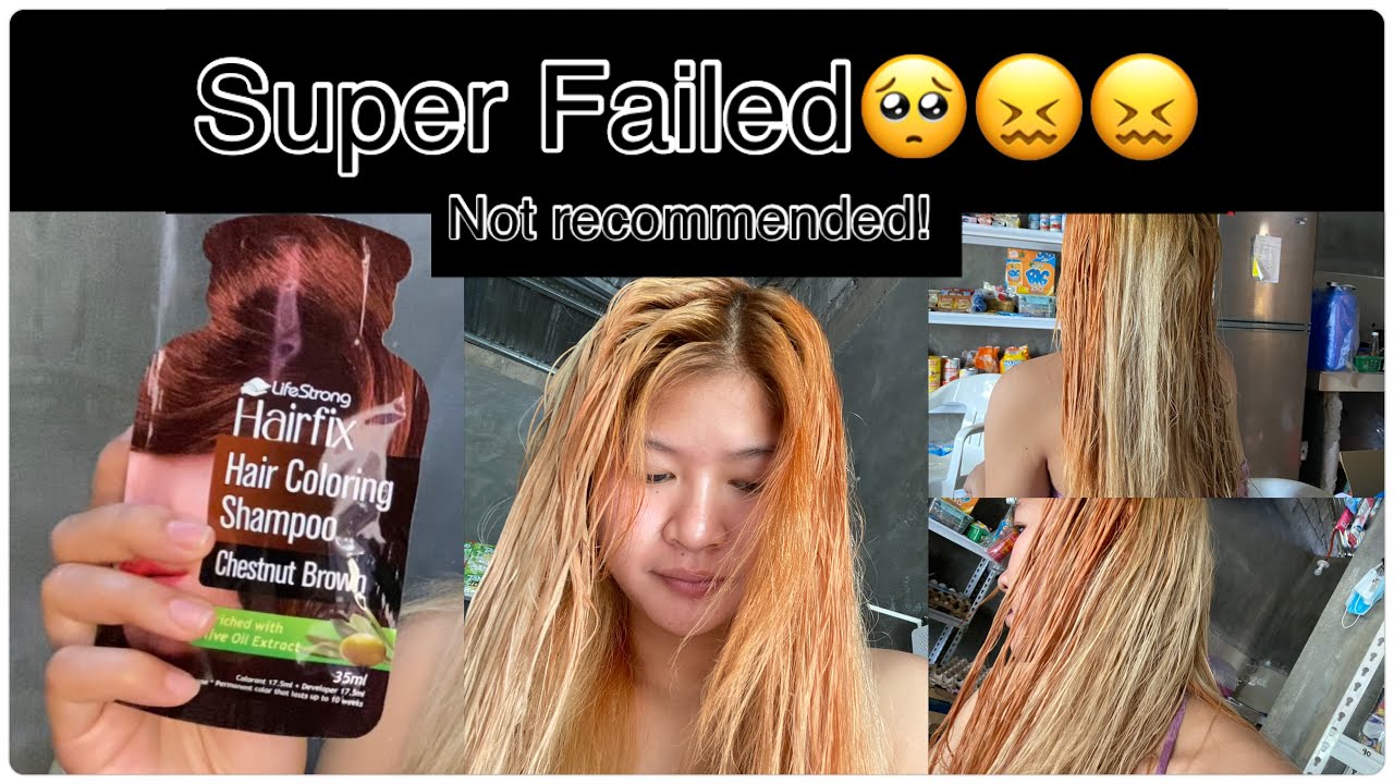 Hairfix Coloring Shampoo review! Not recommended? Super FAILED! So ...