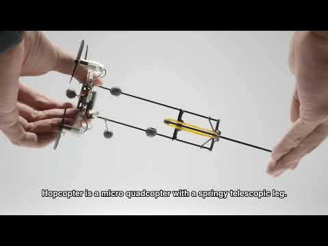 An Agile Monopedal Hopping Quadcopter with Synergistic Hybrid ...