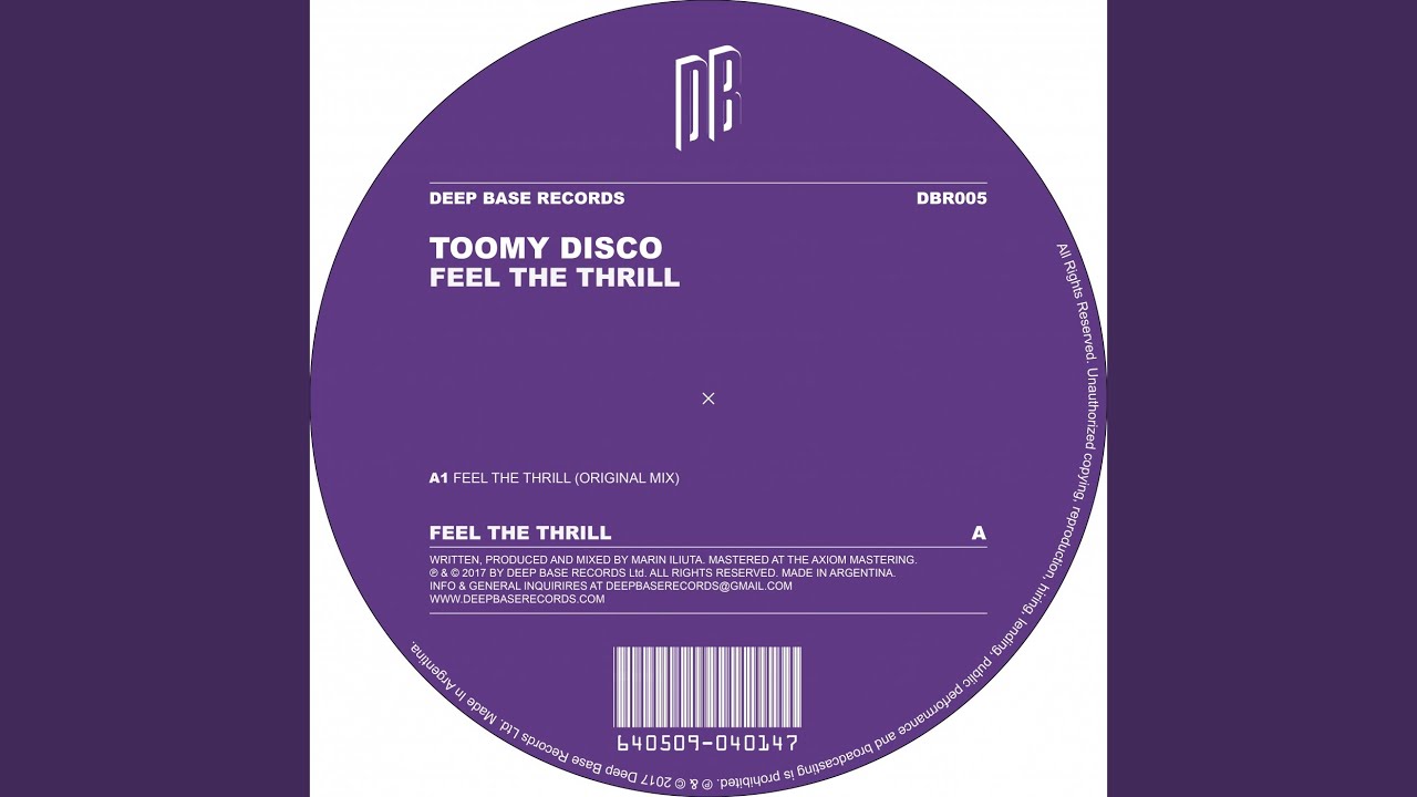 Feel The Thrill (Original Mix) - YouTube
