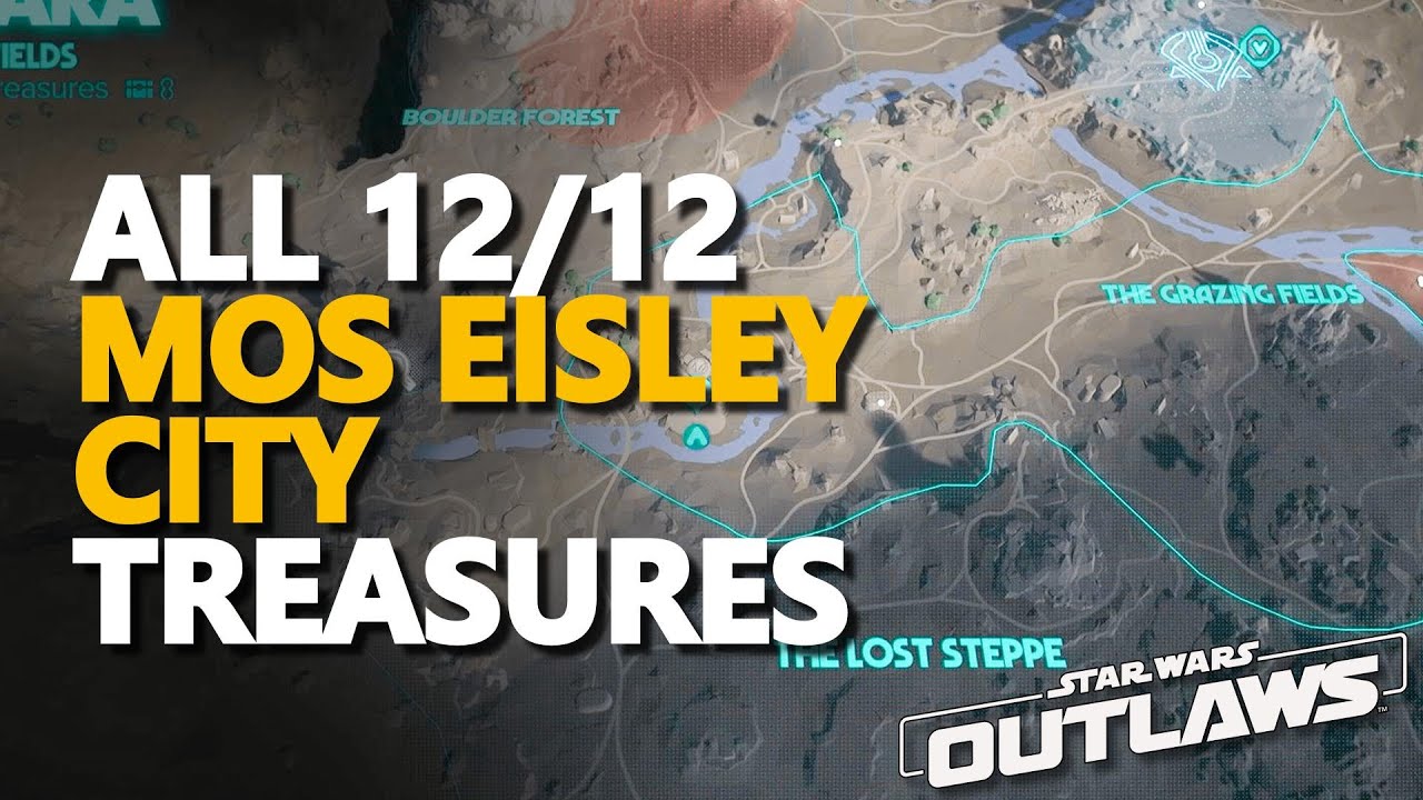 All Mos Eisley City Treasures Star Wars Outlaws - YouTube