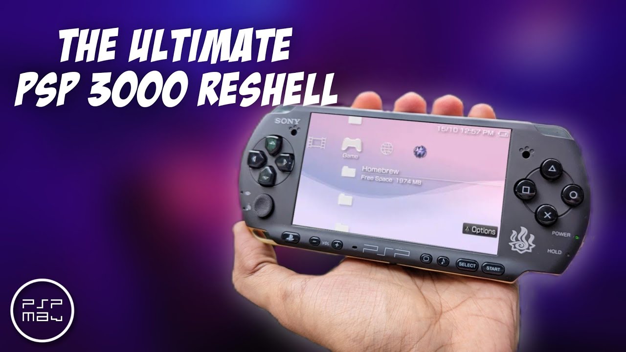 Best PSP 3000 reshell mod | Complete teardown and rebuild using the ...