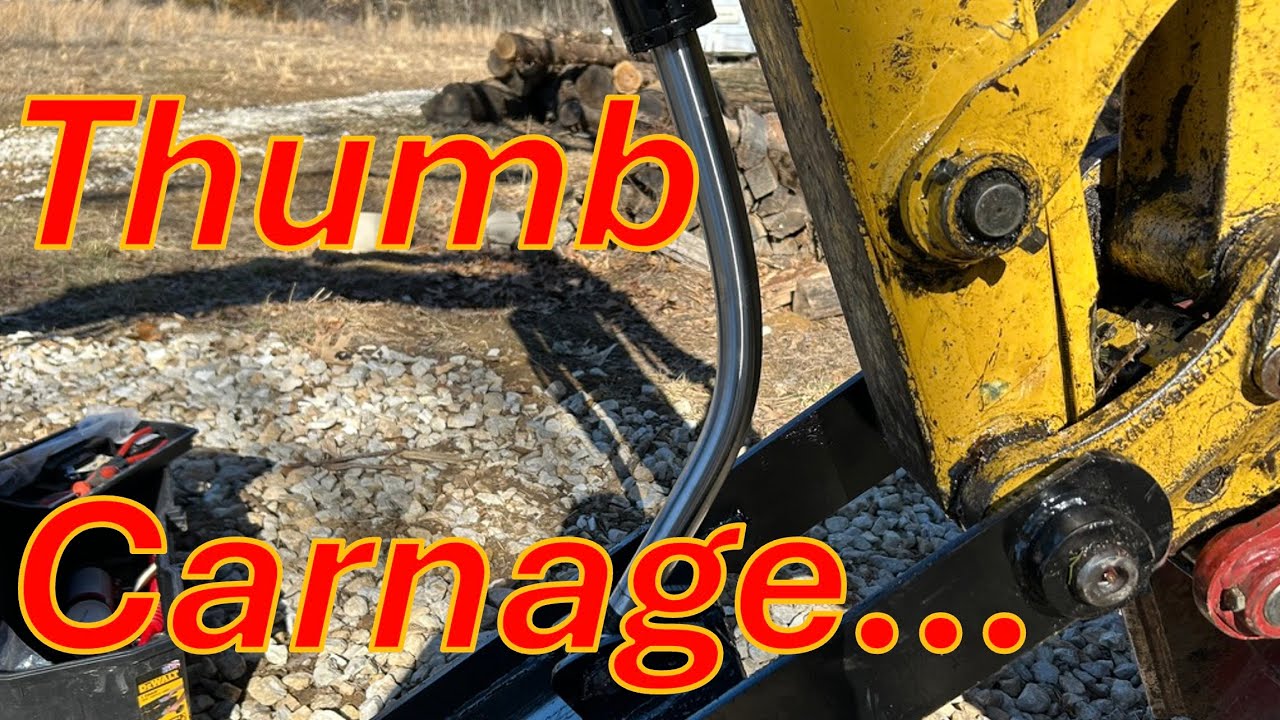DIY Excavator Thumb Fail - YouTube