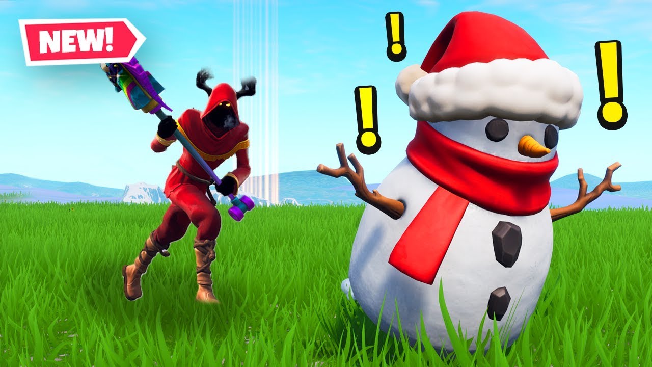 we BULLIED the snowmen in fortnite - YouTube