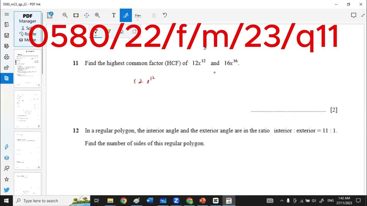 find-the-highest-common-factor-hcf-of-12x-12-and-16x-16-youtube
