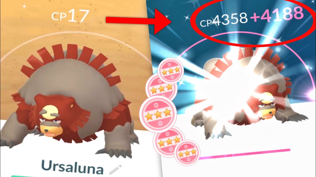 Wow! Got rare 4300+ CP (Shundo) Ursaluna in pokemon go. - YouTube