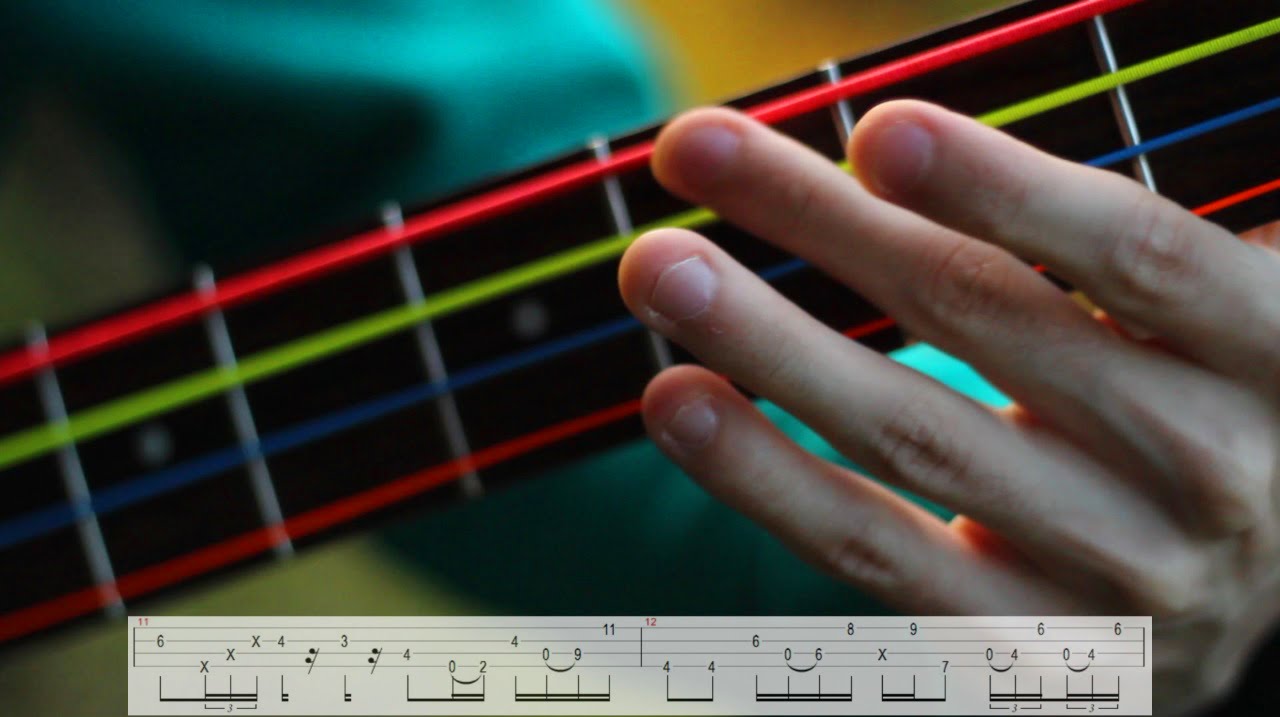 Short Double Thumb Slap Bass Groove [with TABS] - YouTube