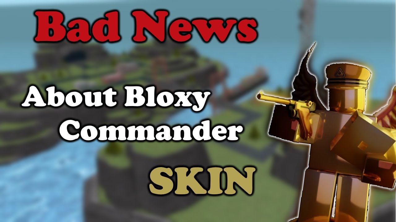 NEW NEWS ABOUT BLOXY COMMANDER SKIN || Tower Defense Simulator - YouTube