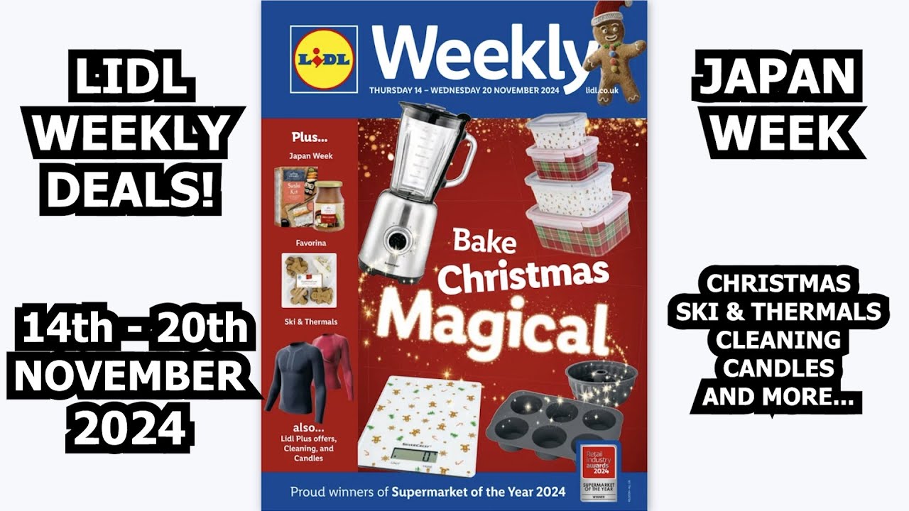 Lidl Weekly Deals 14th - 20th November 2024 Japan Week - YouTube