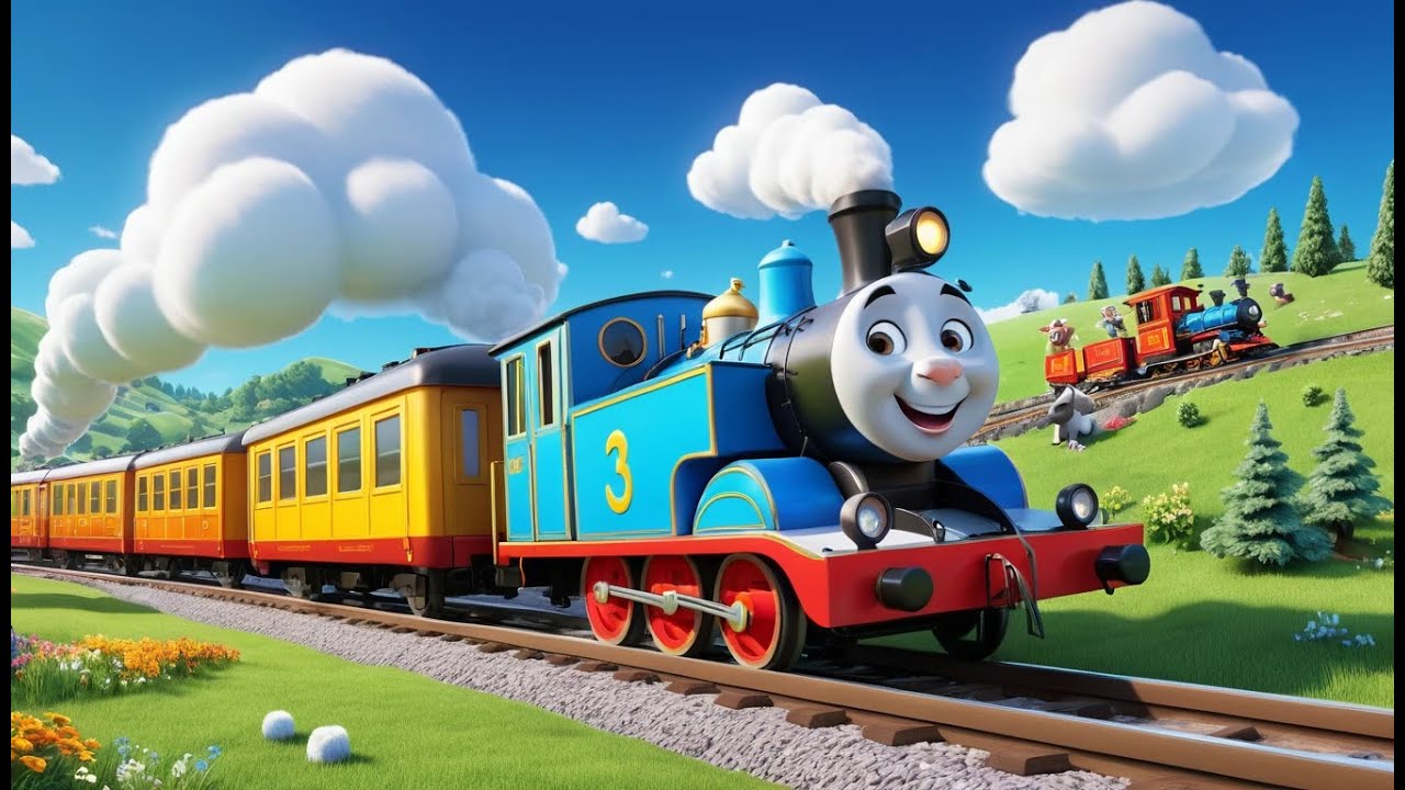 The Train on the Track Goes Choo Choo | Fun Train Song for Kids ...