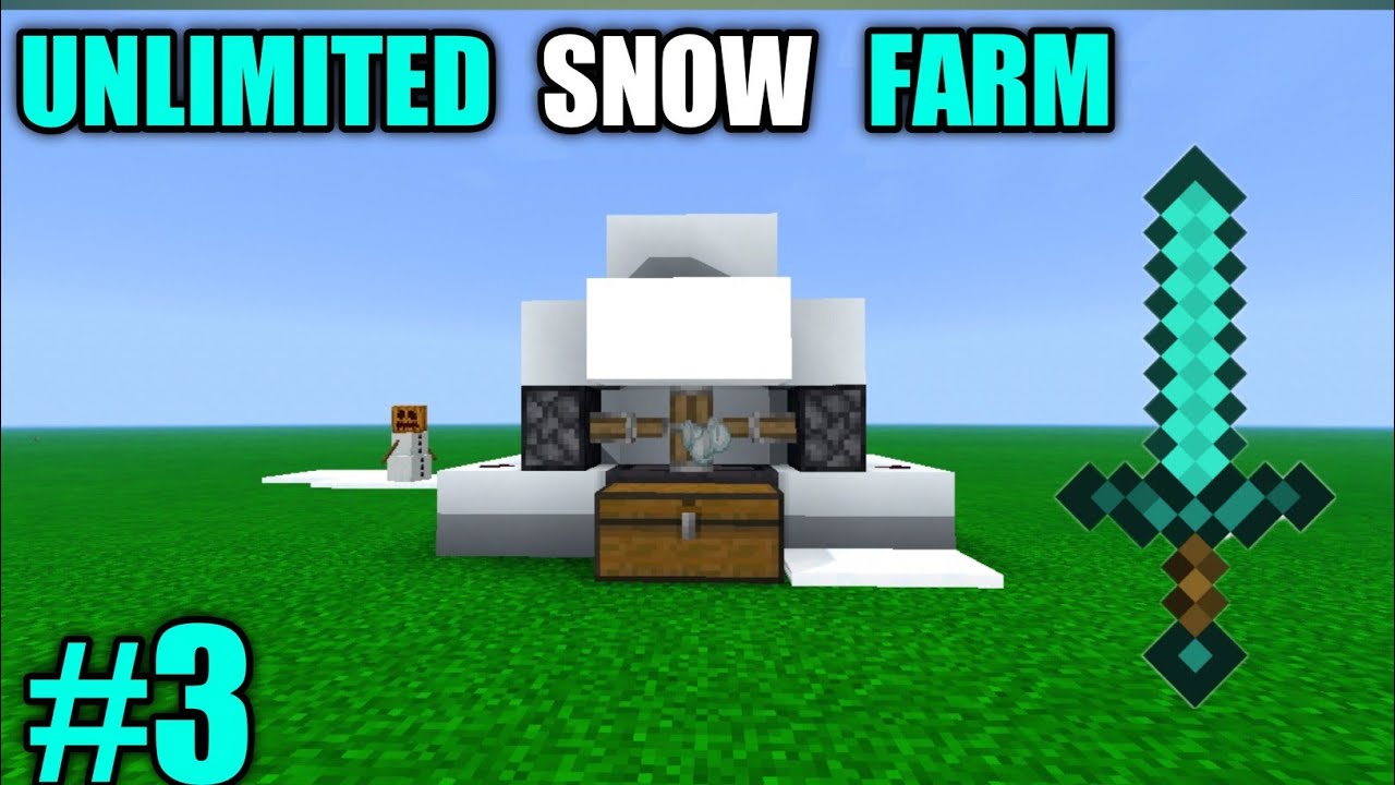 Unlimited Snow Farm Minecraft - YouTube