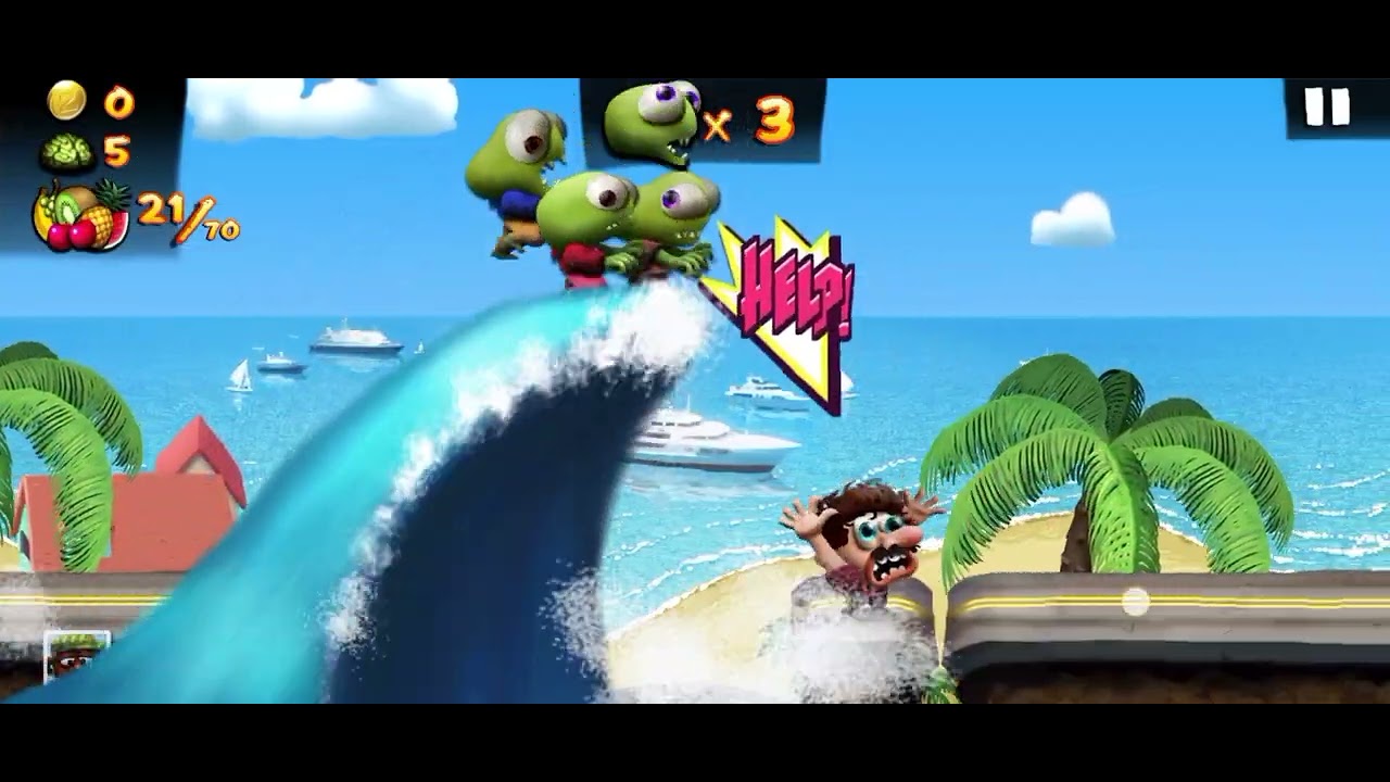 Help!! A zombie is eating humans - Zombie Tsunami - YouTube