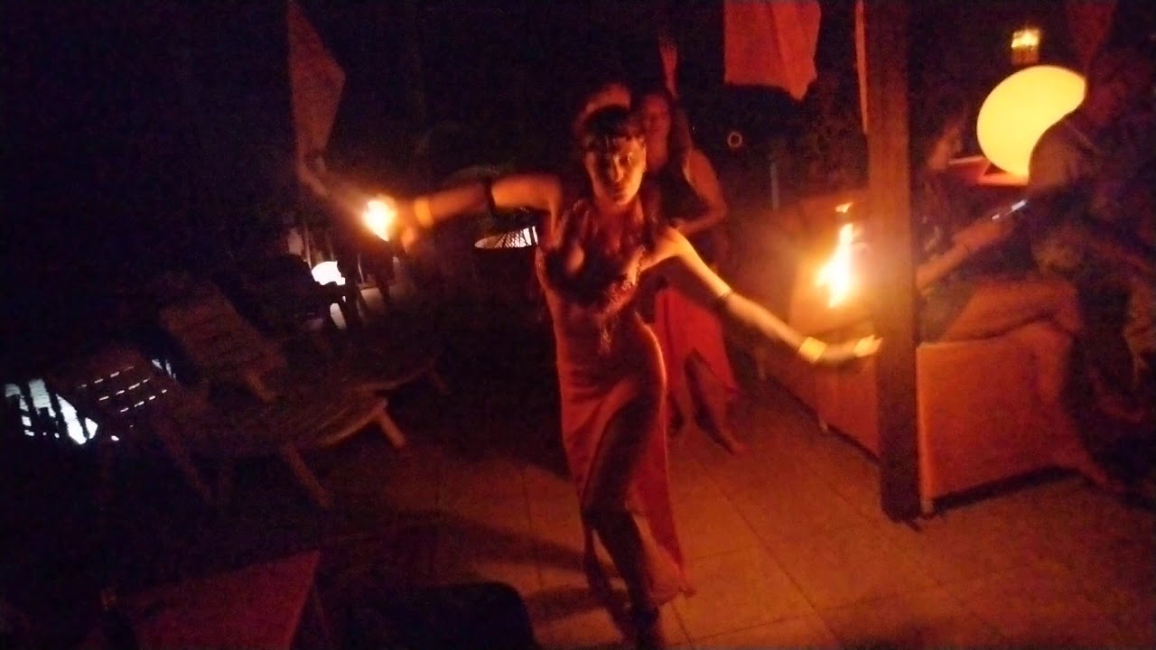 Fire Exotic Belly Dance. One time in magic Art Of Living party 💓 - YouTube