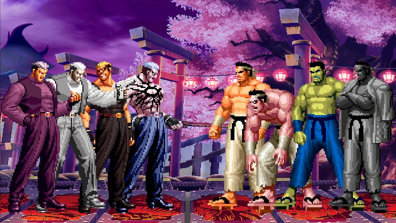 [KOF Mugen] Yamazaki Team vs Goro Daimon Team - YouTube