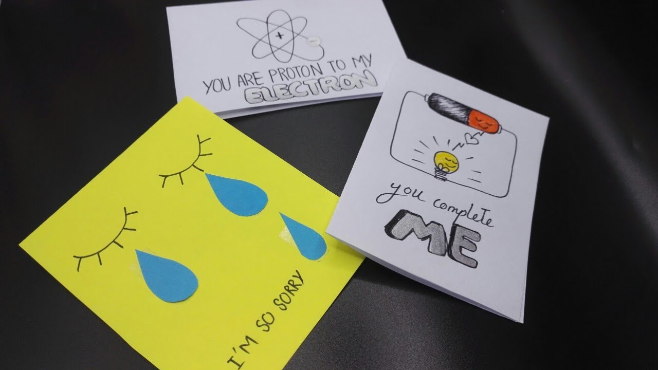 MAKE very BEAUTIFUL and ASTONISHING mini CARDS with PAPER and PEN only ...