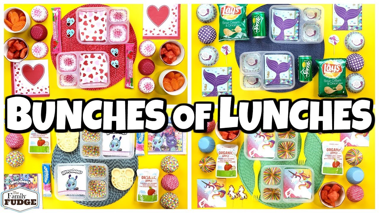 FUN and EASY Lunch Ideas + What They Ate 🍎 Making YOUR lunches - YouTube