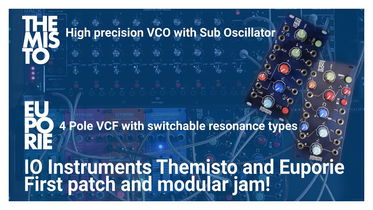 IO Instruments Themisto VCO and Euporie VCF Jam with Moog Matriarch and Behringer 960 Sequencer ...
