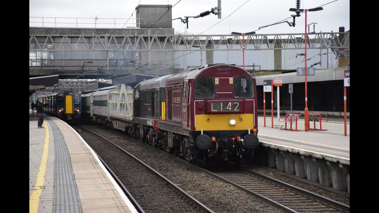 #181: SLC Operations Class 20189, 20205, 20007 & 20142 pass Stafford ...