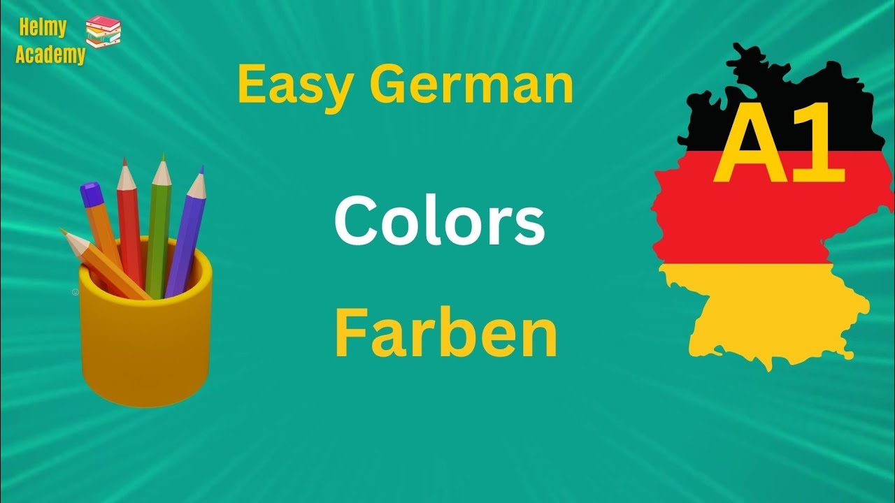 A1 🇩🇪 - Vocabulary | The Colors | Die Farben | German for beginners ...
