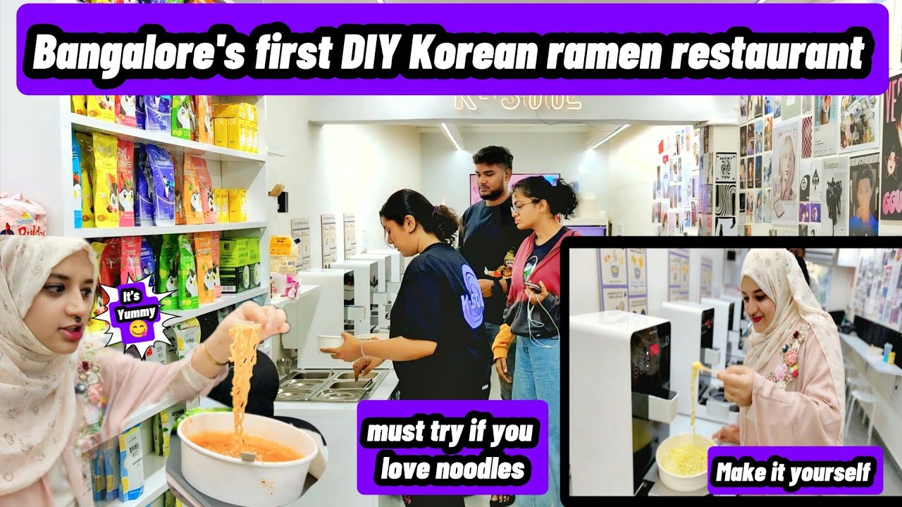 Bangalore’s Koramangala K- soul cafe Self make self serve Korean ramen ...
