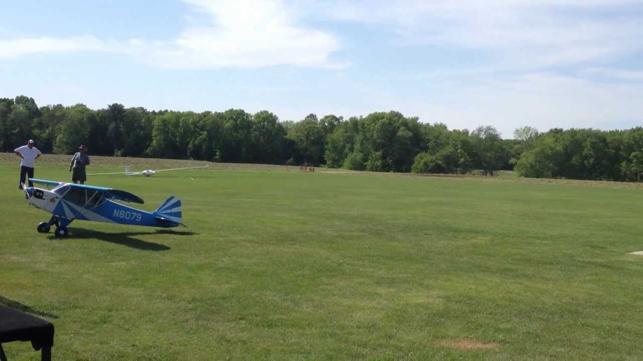 New England Aerotow 2012- 10m Sailplane Takeoff - YouTube