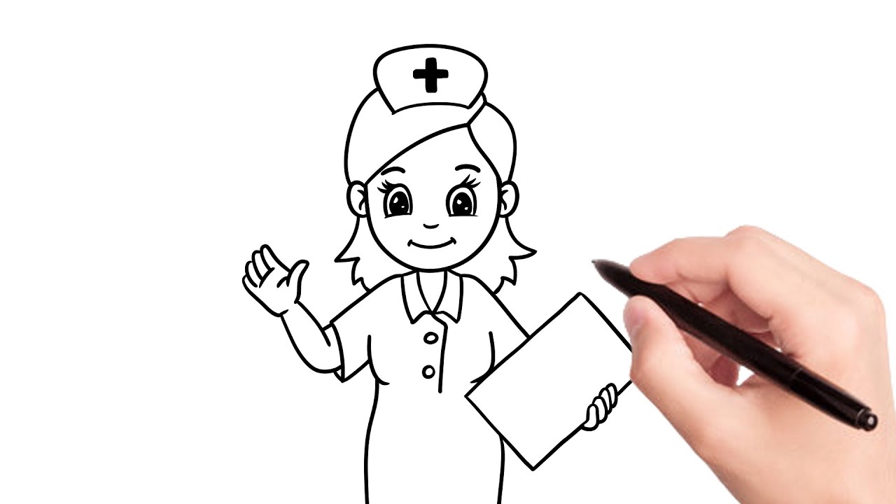HOW TO DRAW A NURSE STEP BY STEP #howtodraw #drawingtutorial #nurse ...