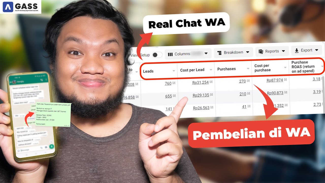 Iklan CTWA FB & IG Ads sekarang bisa lihat real whatsapp sampai ke pembelian dengan GASS - YouTube