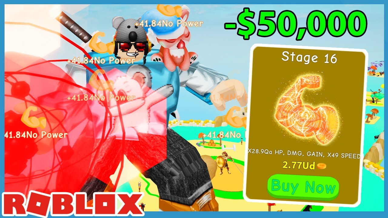 SPENDING $50,000 ROBUX TO BECOME THE BIGGEST! | Roblox Lifting ...