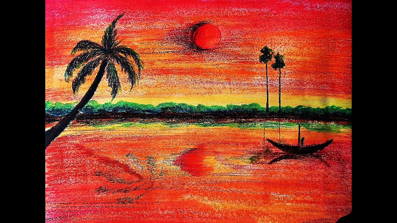 HOW TO DRAW WITH PASTEL | PASTEL COLOR DRWAING | OIL PASTEL DRAWINGS ...