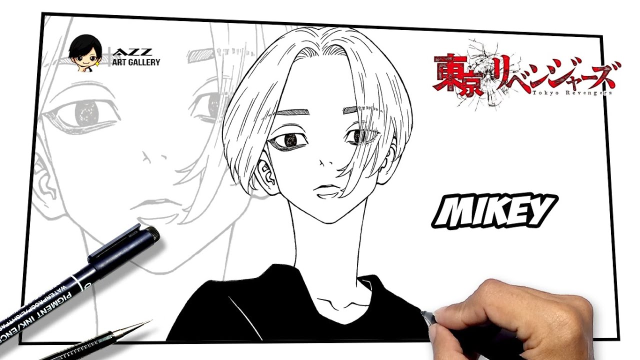 How to draw Mikey Bonten from Tokyo Revengers - YouTube