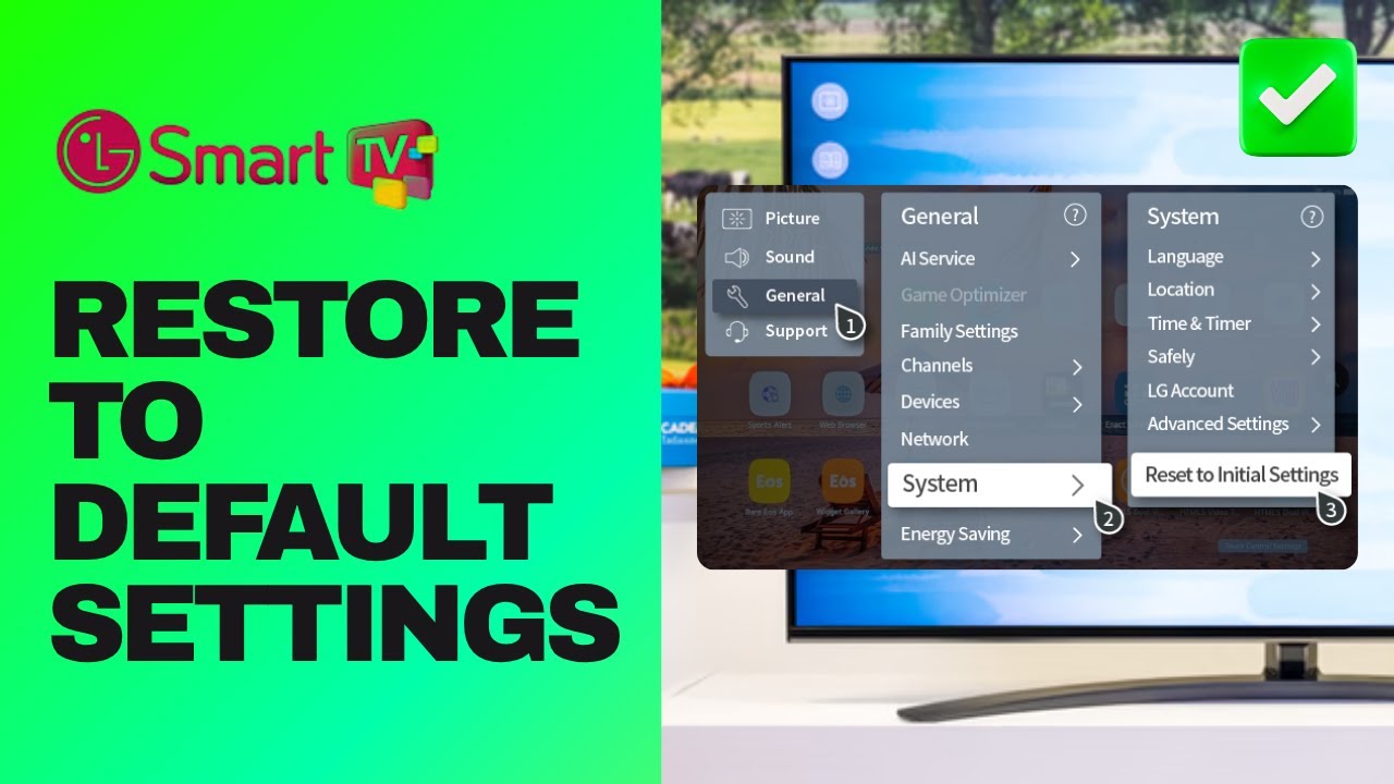 [Easy Guide] Restore LG Smart TV to Default Settings - YouTube