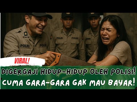 KEJAM‼️ Polisi indonesia  Ini Hajar Cewek Cantik & Digergaji Hidup-Hidup! Cuma Karena Uang⁉️
