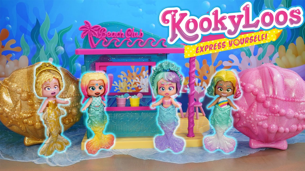 Nowość ! Muszle SYRENKI 🐚 KOOKYLOOS MERMAIDS 🌈 🧜‍♀️ Plażowy Domek ...