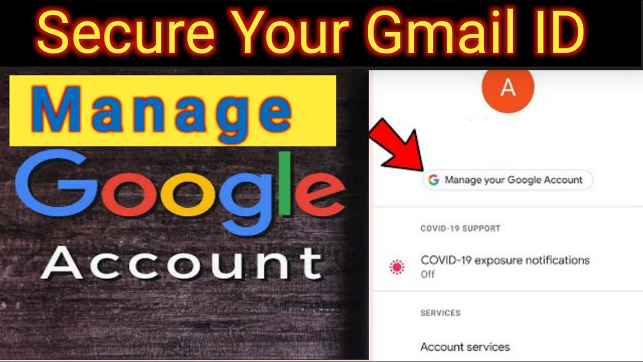 Manage Your Google Account | Google account setting - YouTube