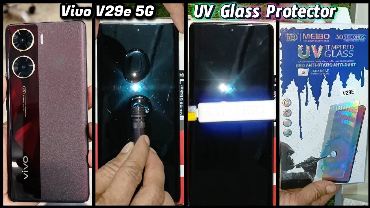 Vivo V29e 5G Curved Display Screen Guard | UV Glass Apply | Screen ...