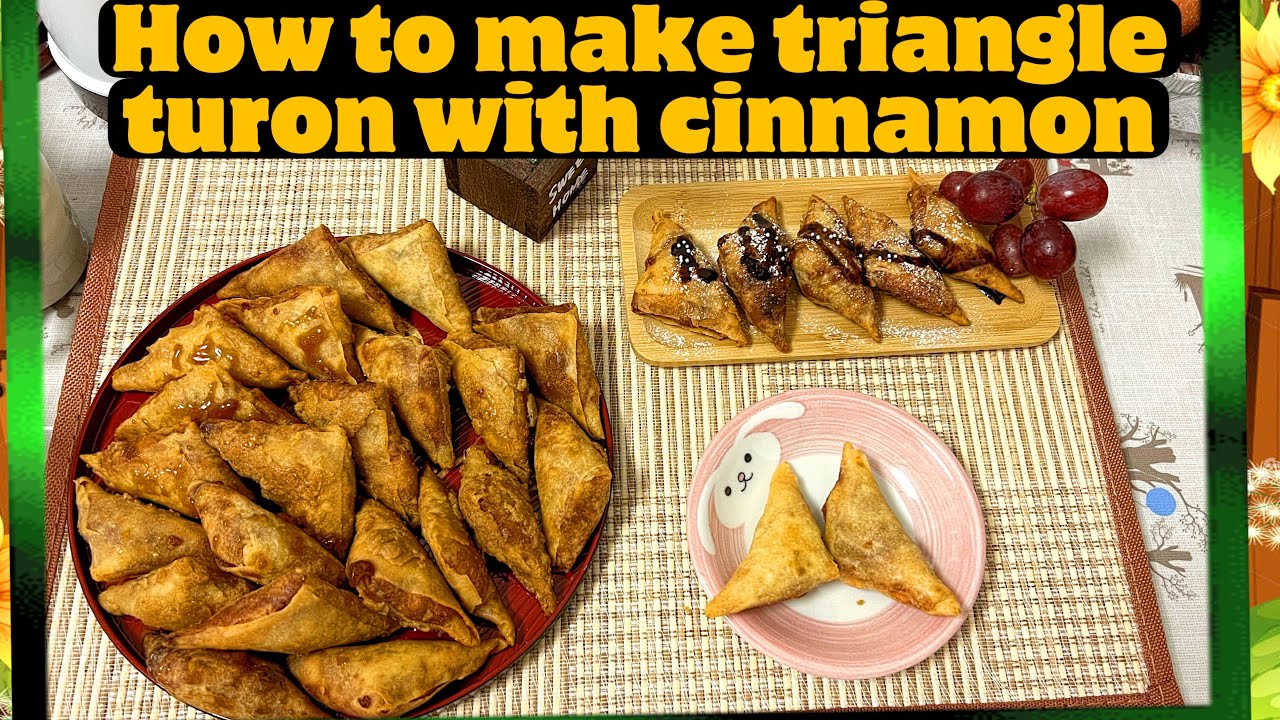 HOW TO MAKE TRIANGLE TURON with CINNAMON #isabelinjapan - YouTube