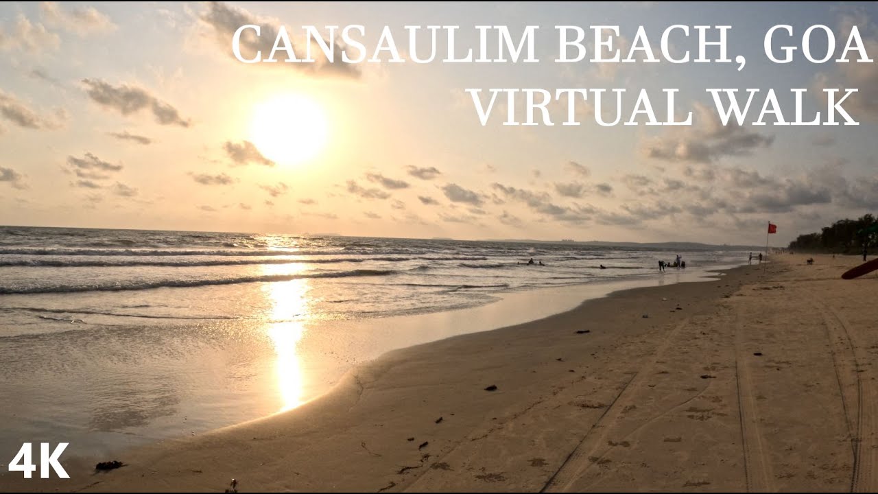 Virtual Walk along Cansaulim beach, Goa, India [4K Video] - YouTube